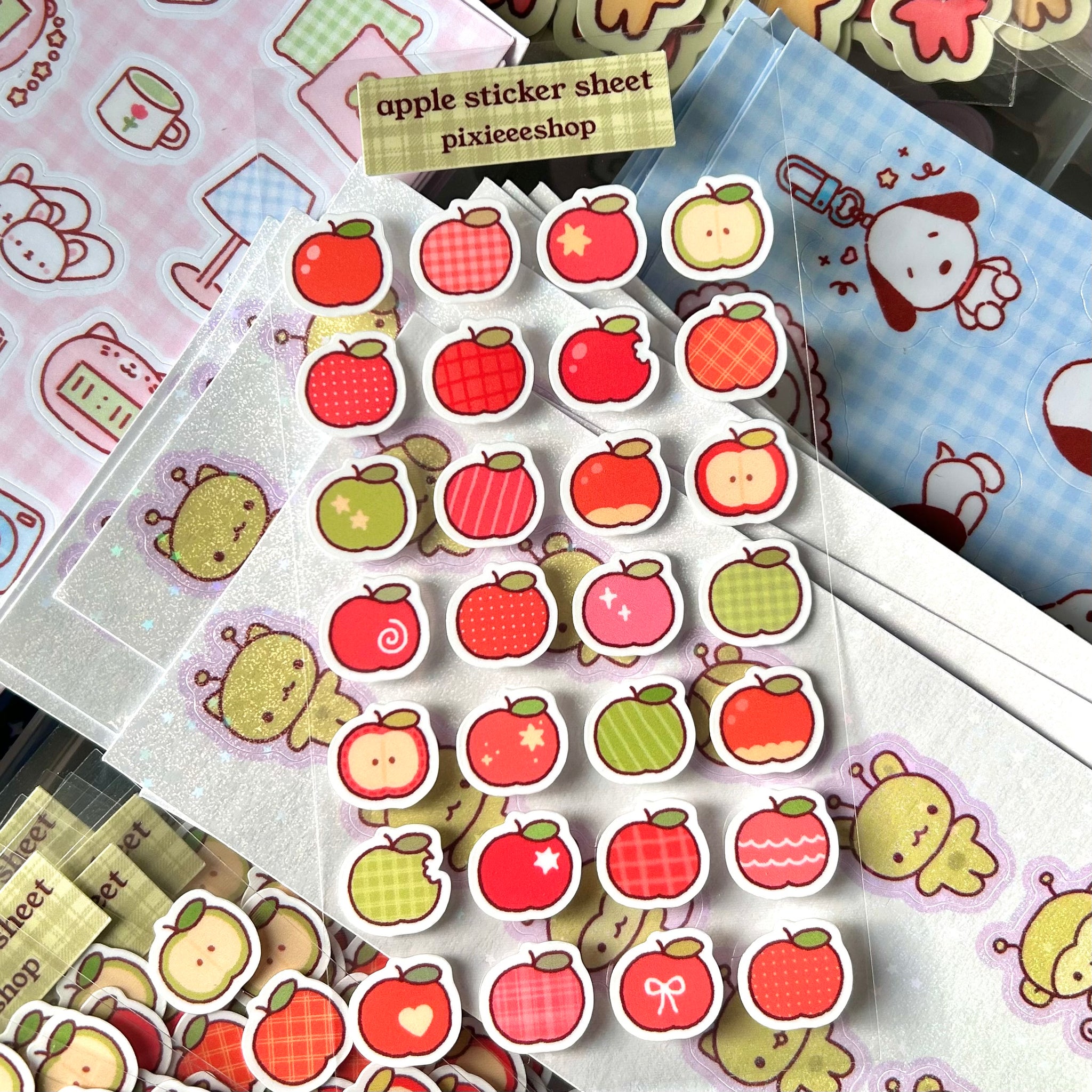Apples Sticker Sheet – pixieeeshop